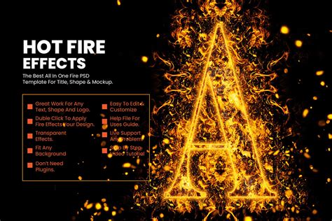 مجموعه افکت آتش و دود برای فتوشاپ کد محصول 155976