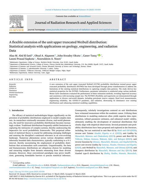 Pdf A Flexible Extension Of The Unit Upper Truncated Weibull Distribution Statistical