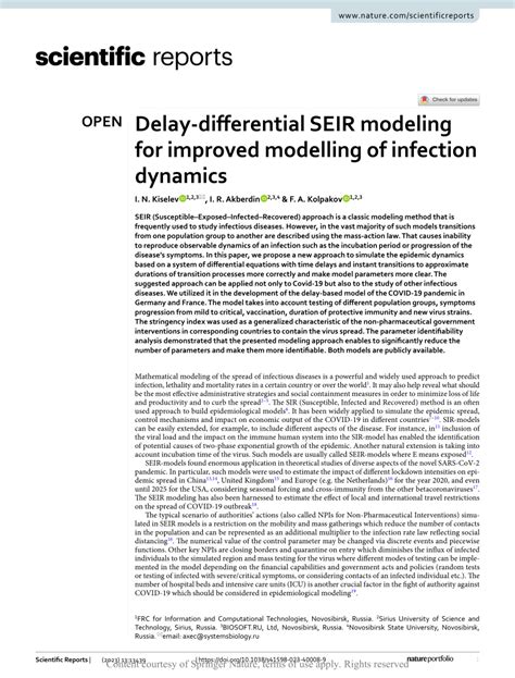 Pdf Delay Differential Seir Modeling For Improved Modelling Of
