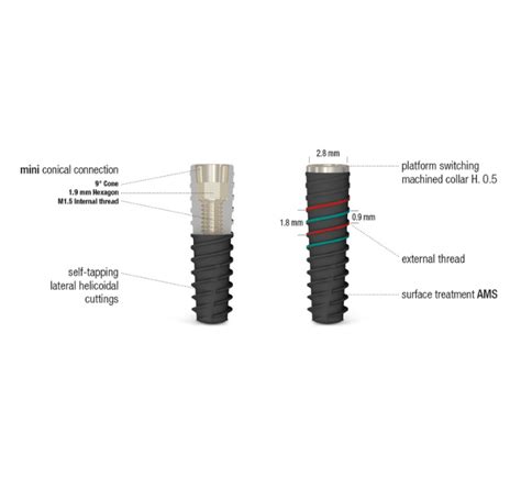 Oxy Implant K1 Dental Implant With Conometric Connection