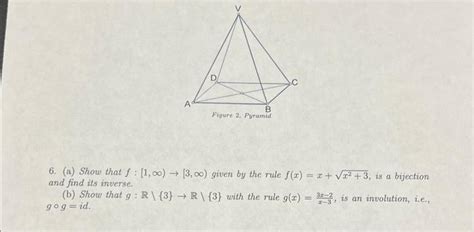 solved 6 a show that f [1 ∞ →[3 ∞ given by the rule