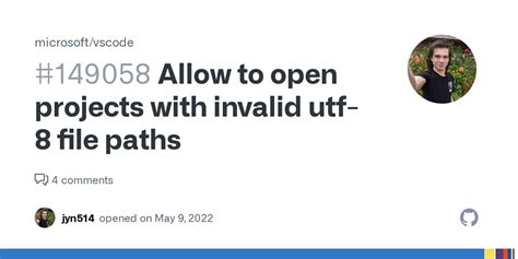 Allow To Open Projects With Invalid Utf 8 File Paths · Issue 149058