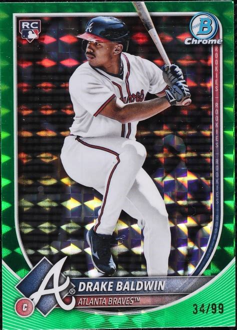 2025 Bowman Chrome Drake Baldwin Drake Baldwin 75 Green Geometric