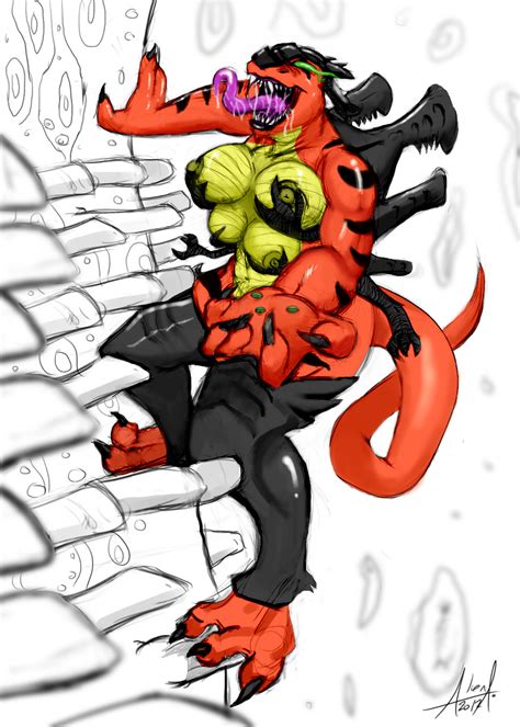 Rule 34 Alien Alien Franchise Anthro Big Breasts Breast Grab Breast