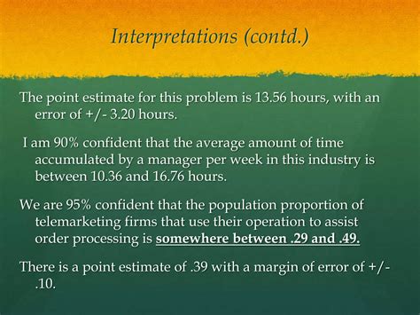 Point And Interval Estimation Pptx