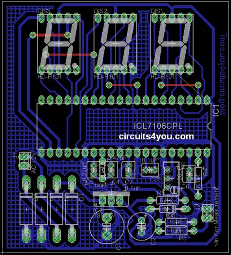 Icl7107 Digital Voltmeter