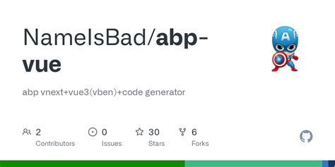 Github Nameisbadabp Vue Abp Vnextvue3vbencode Generator