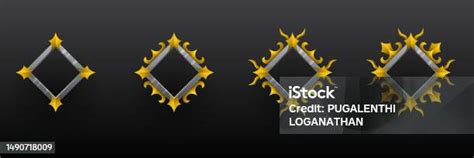 추상적인 금속과 노란색 테두리 육각형 게임 아바타 배너 프레임 게임 Ui 디자인 A형 입간판에 대한 스톡 벡터 아트 및 기타 이미지 A형 입간판 Brand Name
