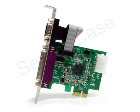 StarTech 1S1P Native PCI Express Parallel Serial Combo Card With 16950 UART Server Case