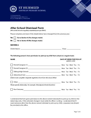 Fillable Online After Babe Dismissal Form Fax Email Print PdfFiller