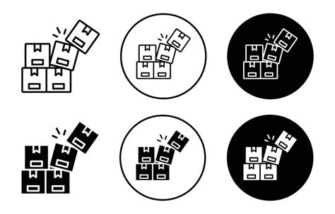 Overflow Shipment Icon Logo Collection Set 47418654 Vector Art At Vecteezy