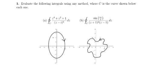 Solved Evaluate The Following Integrals Using Any Method Chegg