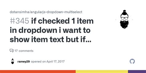 If Checked 1 Item In Dropdown I Want To Show Item Text But If More Then