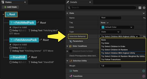 State Tree Selectors Overview Unreal Engine 5 6 Documentation Epic