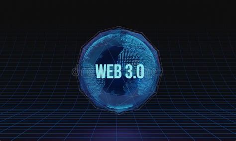 Web 3 0 Future Internet Network With Cyberspace Globe 3d Illustration