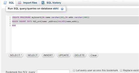 How To Create Procedure In Xampp Mysql And How To Insert Form Data To