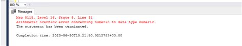 arithmetic overflow error converting numeric to da sap community