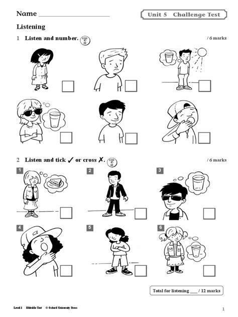 editable test unit 5 challenge level pdf clothing softlines retail