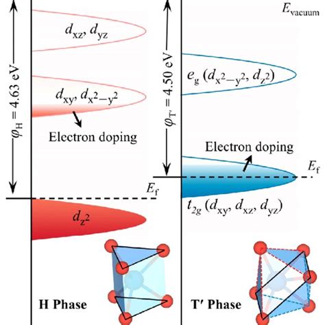 Schematic Of Mo D Orbital Splitting And Electron Occupation In Trigonal Download Scientific