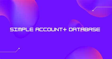 Simple Account With Database Network Unity Asset Store