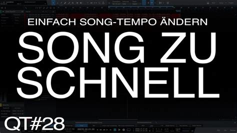 song zu langsam oder zu schnell recording blog