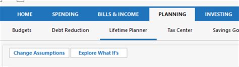 Where Is The Lifetime Planner — Quicken