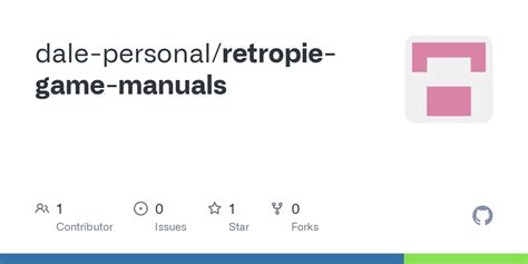 GitHub Dale Personal Retropie Game Manuals