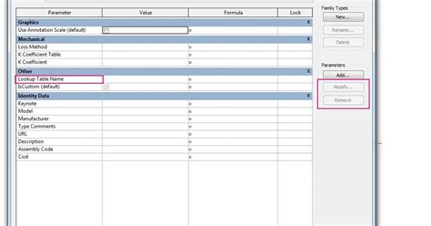 The Bim Data Loop In “lookup Table Name” Parameter