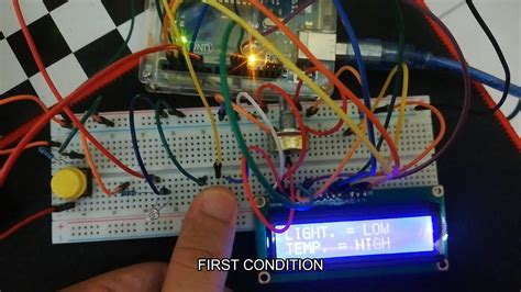 Arduino Project Using Ldr Lcd Lm35 Sensor Youtube