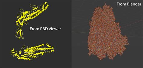 How To Get Exact Same Model As Fbx In Blender From Pdb File Modeling Blender Artists Community