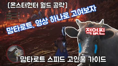 몬스터헌터 월드 Pc 공략 미리 준비하는 맘타로트 사랑받는 파티원이 되어보자 Youtube