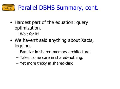PPT Parallel Query Processing PowerPoint Presentation Free Download ID