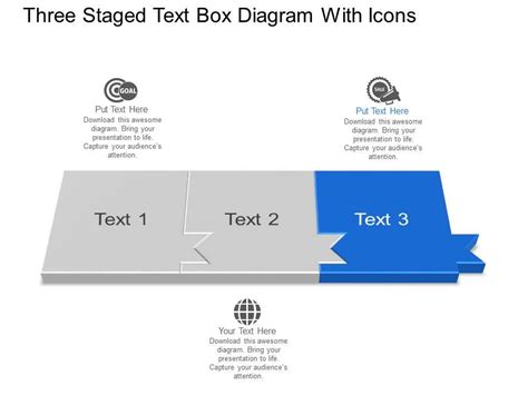 Bq Three Staged Text Box Diagram With Icons Powerpoint Template PPT Images Gallery