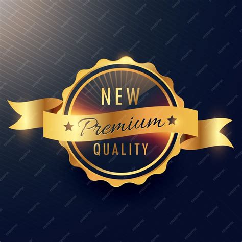 우아한 황금 명품 라벨 무료 벡터