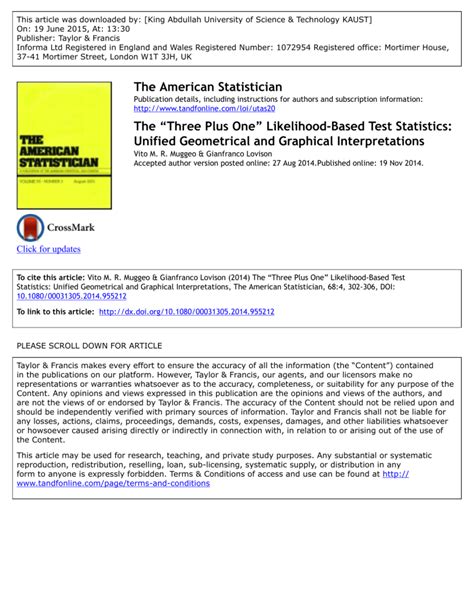 Likelihood Based Test Statistics Unified Geometrical And Graphical Interpretations