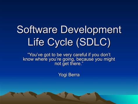 Program Development Life Cycle Ppt