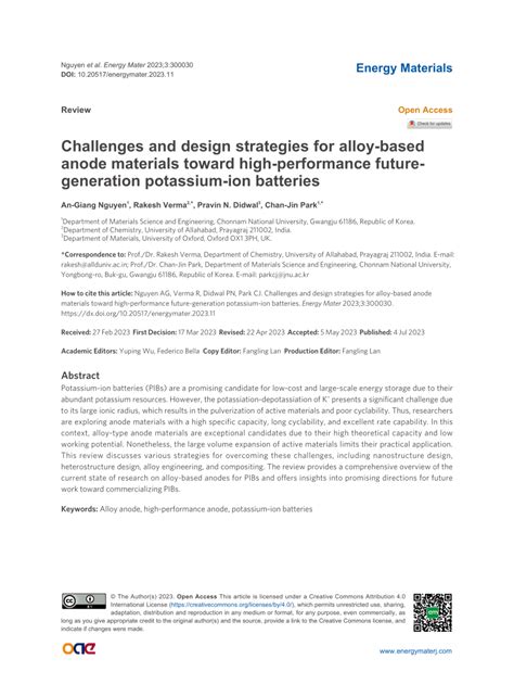 Pdf Challenges And Design Strategies For Alloy Based Anode Materials Toward High Performance