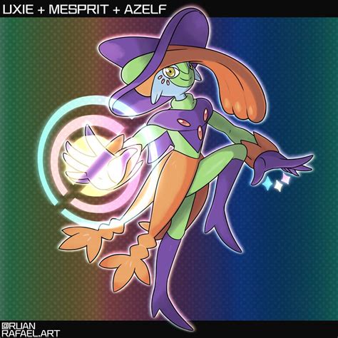 Ruan Rafael Fakemon Artist Meet Yumieanaz 👁 The Fusion Of Uxie Mesprit And Azelf Its