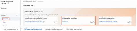 Create Access Credentials For Kms Instance Sdk Key Management Service