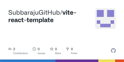 Github Subbarajugithubvite React Template