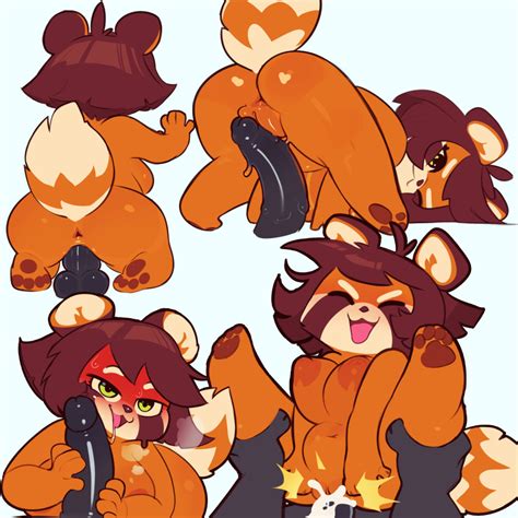 Rule 34 Absurd Res Ailurid Anthro Ass Bodily Fluids Breasts Brown
