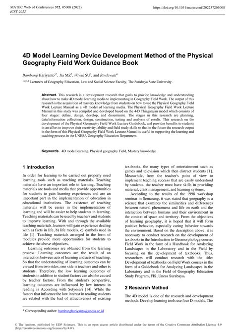 pdf 4d model learning device development method of the physical