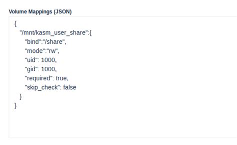 Volume Mapping Kasm Documentation