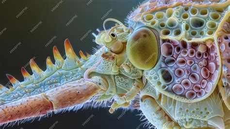 Premium Photo A Closeup Of A Grasshoppers Leg Zooming In On The