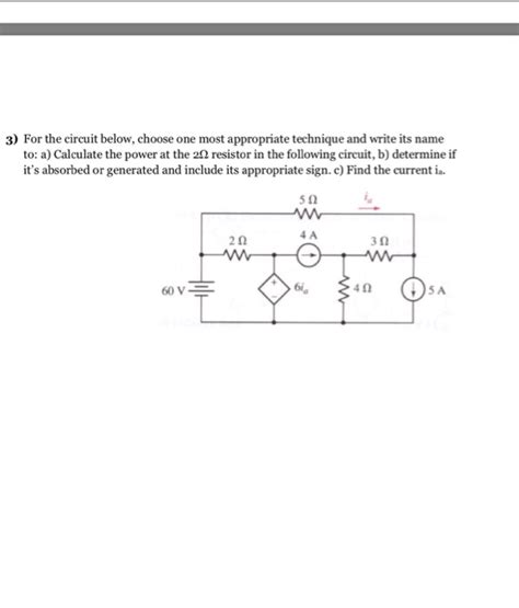 solved 1 using the circuit below apply super mesh concept