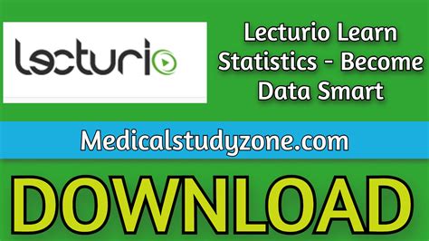 Lecturio Learn Statistics Become Data Smart Course 2023 Free Download