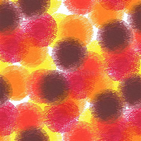 Seamless Pattern Of Colorful Felt Tip Pen Circles Stock Illustration Illustration Of Drawing