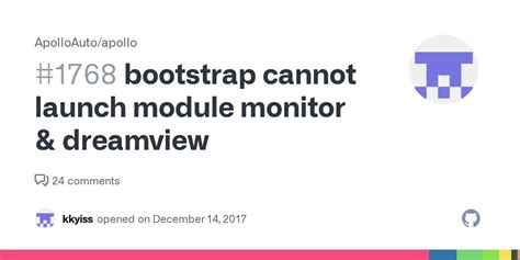bootstrap cannot launch module monitor and dreamview · issue 1768