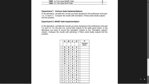 Solved Part 1 Various Gate Implementations A Nor Gate With
