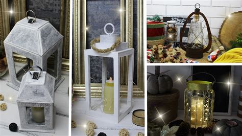 Diy Декоративный ФОНАРЬ своими руками 💡 4 ИДЕИ из разных доступных материалов Youtube